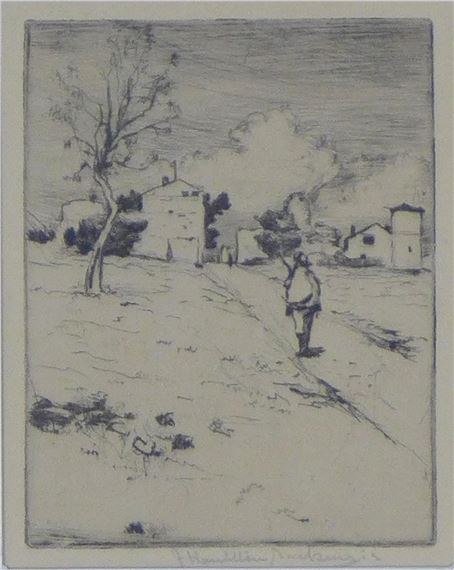 James Hamilton Mackenzie | etching of an Italian Peasant | MutualArt