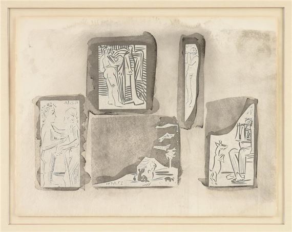 Pablo Picasso | PABLO PICASSO (Spanish 1881-1973) Couple Debout | MutualArt