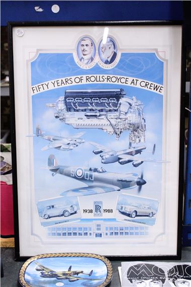 Royce | A FRAMED AND GLAZED ROLLS ROYCE YEARS AT CREWE PRINT | MutualArt