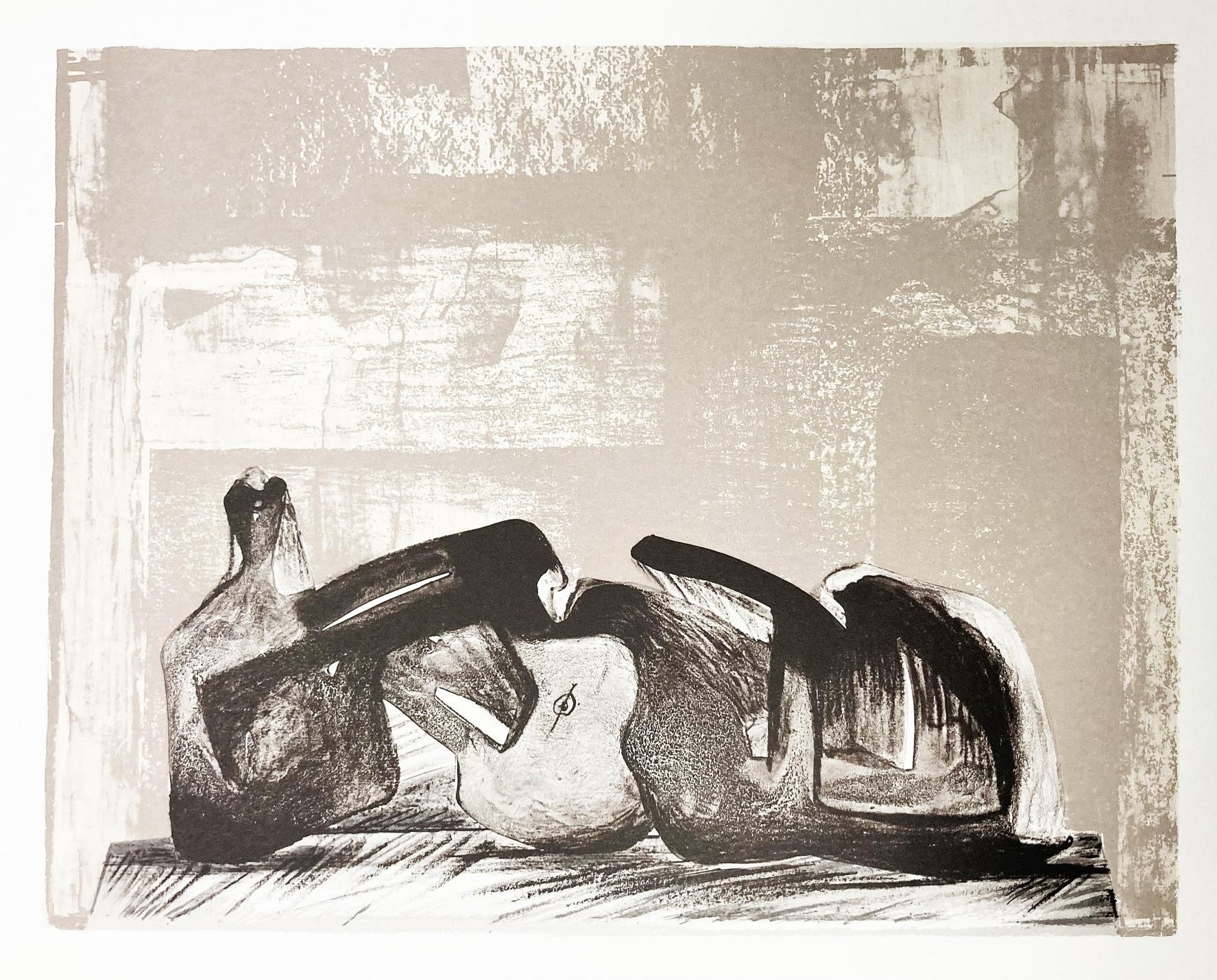 Henry Moore | Untitled Lithograph (1977) | MutualArt