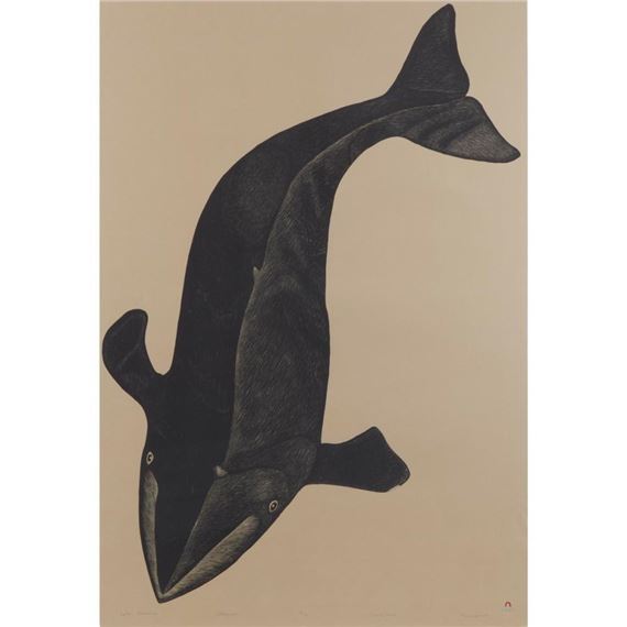 Kananginak Pootoogook | Tuktu of Tasikjuak (1973) | MutualArt