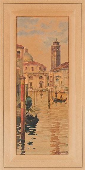 Alberto Prosdocimi | Vue de Venise animée. (1884) | MutualArt