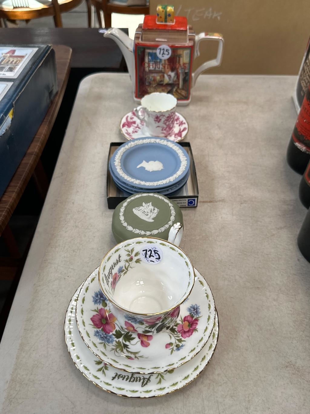 Royal Albert | SADLER TEAPOT ROYAL ALBERT TRIO WEDGWOOD JASPER PIN ...