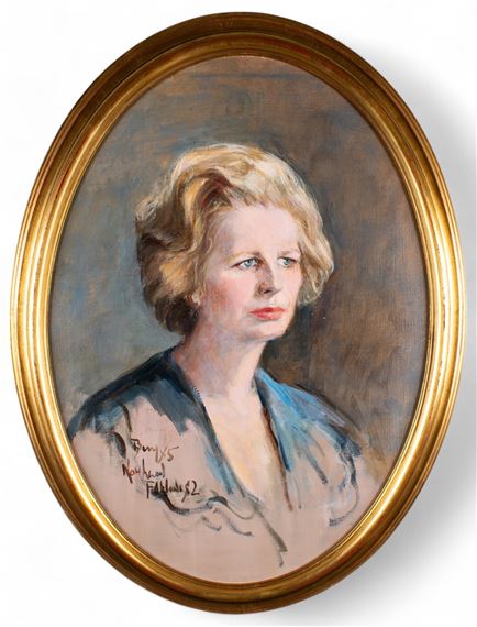 Brenda Bury | Portrait of Baroness Thatcher (1985) | MutualArt