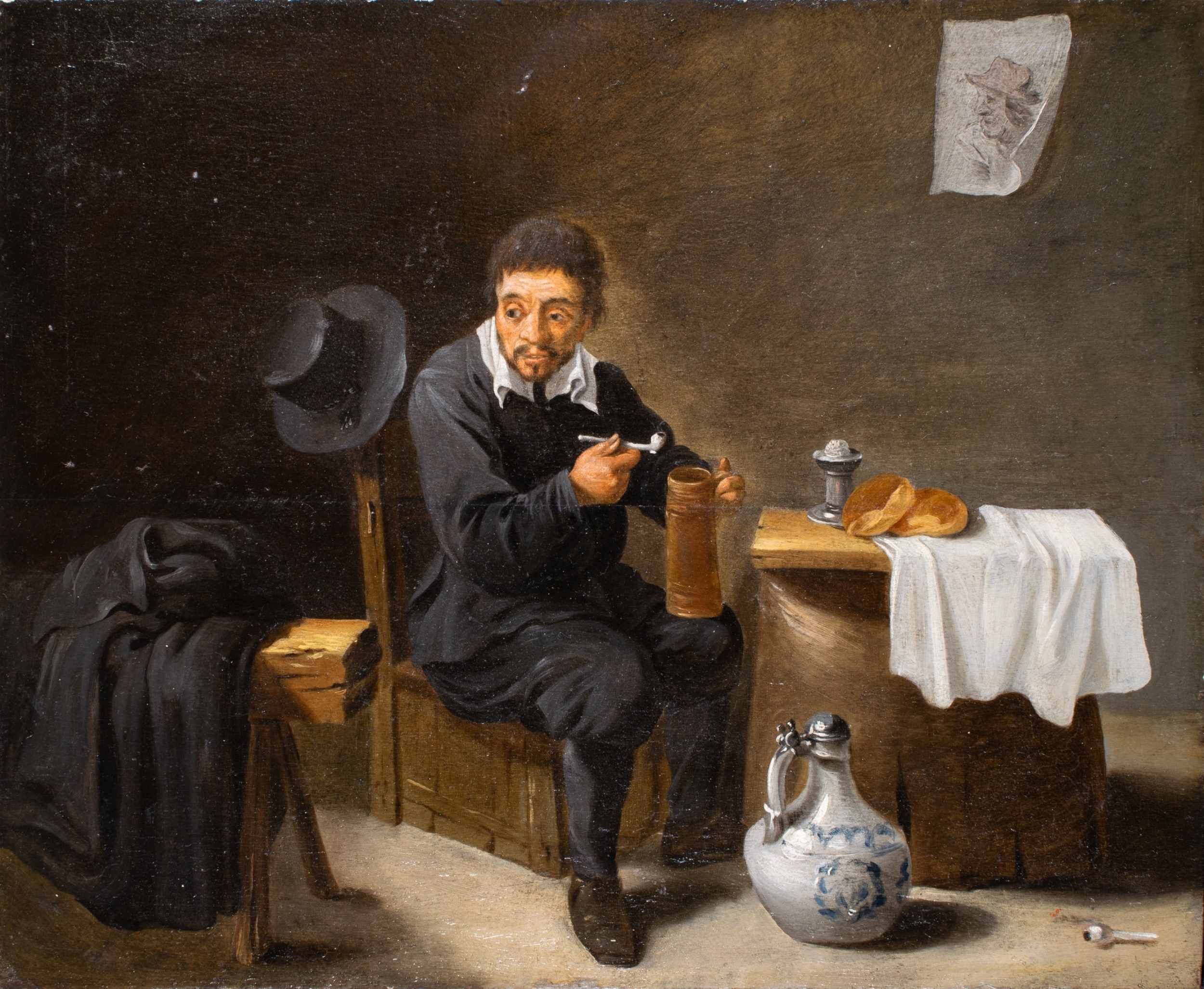 David Teniers the Younger | A pipe smoker in an interior | MutualArt