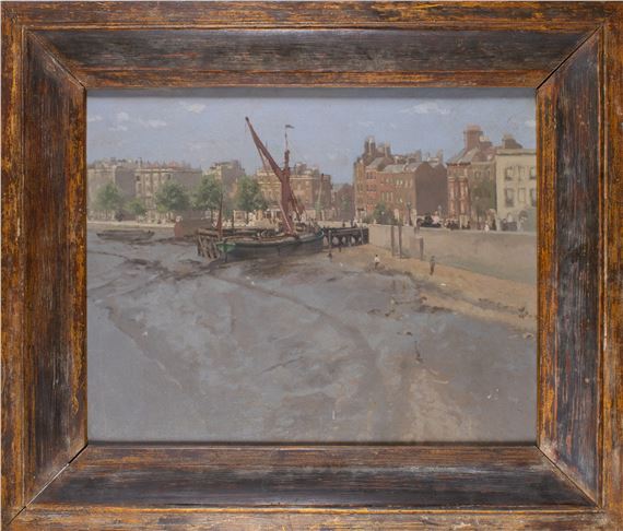Walter Greaves | A view of Chelsea embankment (1863) | MutualArt