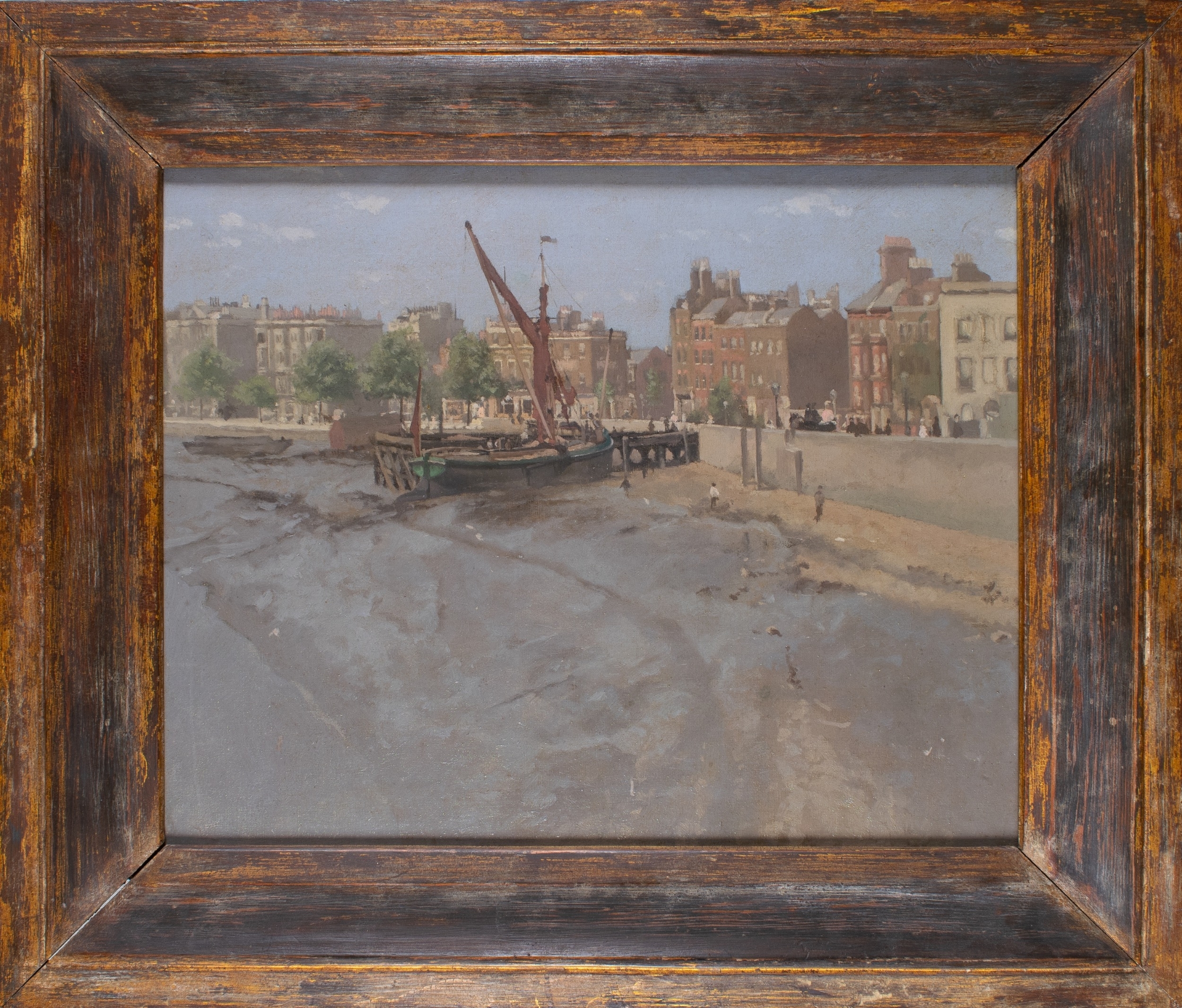 Walter Greaves | A view of Chelsea embankment (1863) | MutualArt