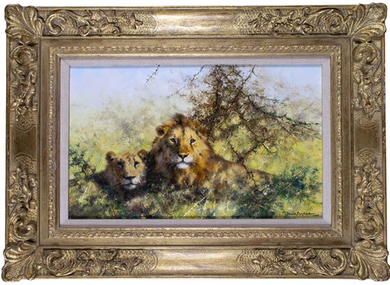 David Shepherd | Two Lions (2000) | MutualArt