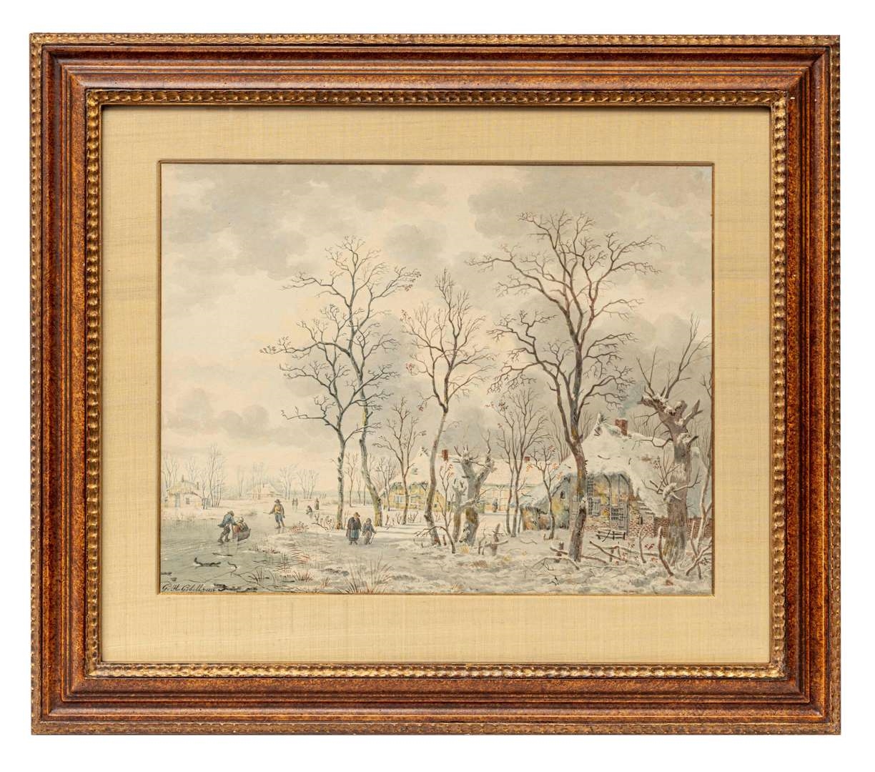 Gerrit Hendrik Gobell | Winterlandschap (1826) | MutualArt