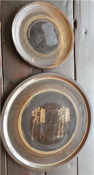 Ken Leveson | TWO KEN LEVESON POTTERY CHARGERS | MutualArt