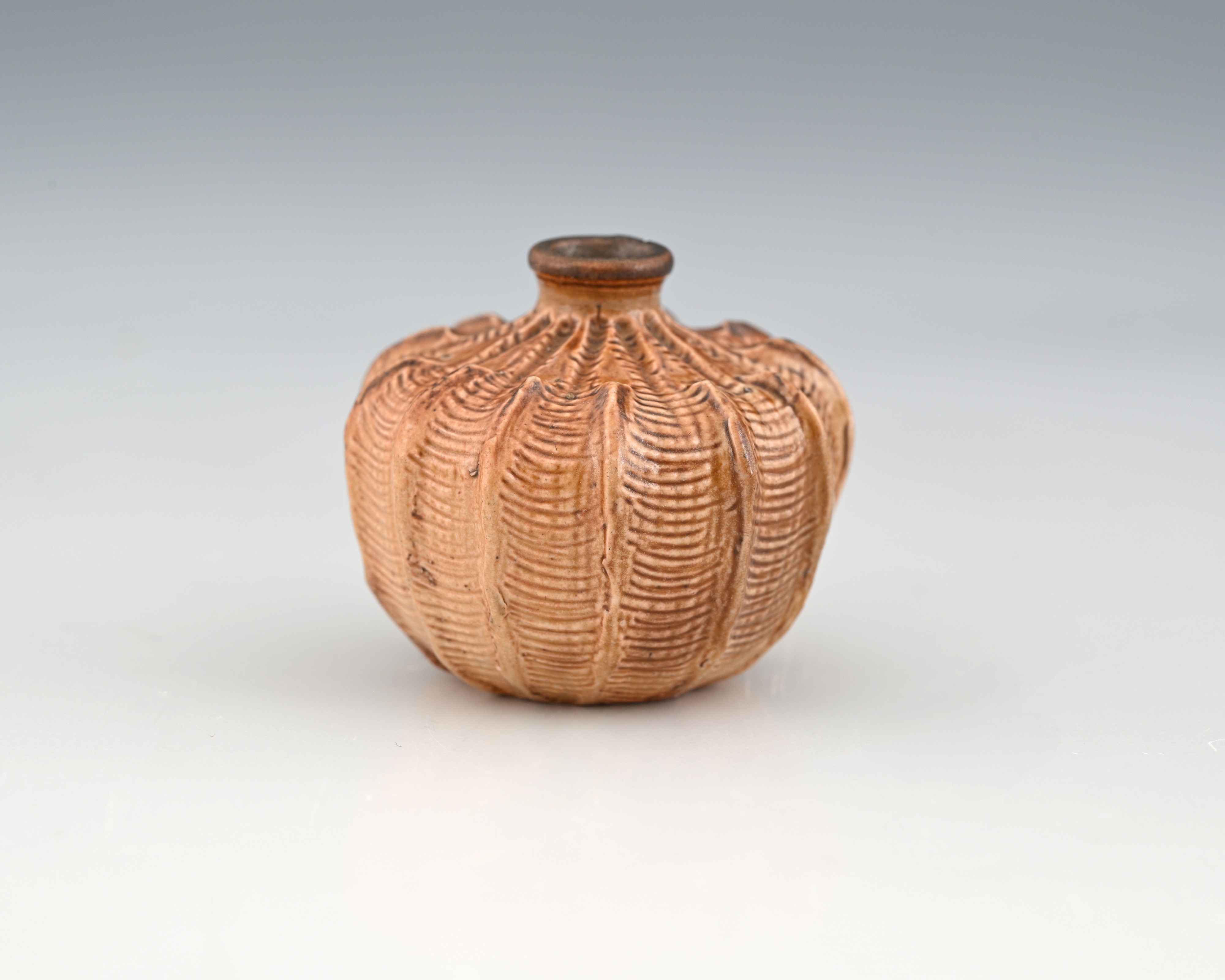 Walter & Edwin Martin | a miniature stoneware gourd vase (1906) | MutualArt