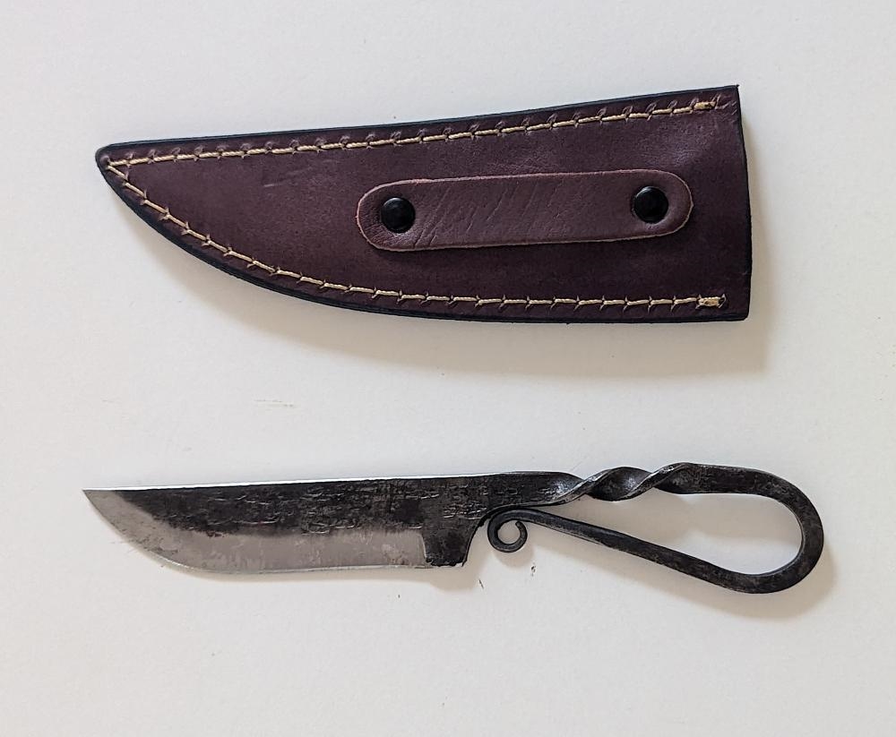 Blade | Handcrafted Heirloom Damaskus Steel Knife 8 Long | MutualArt
