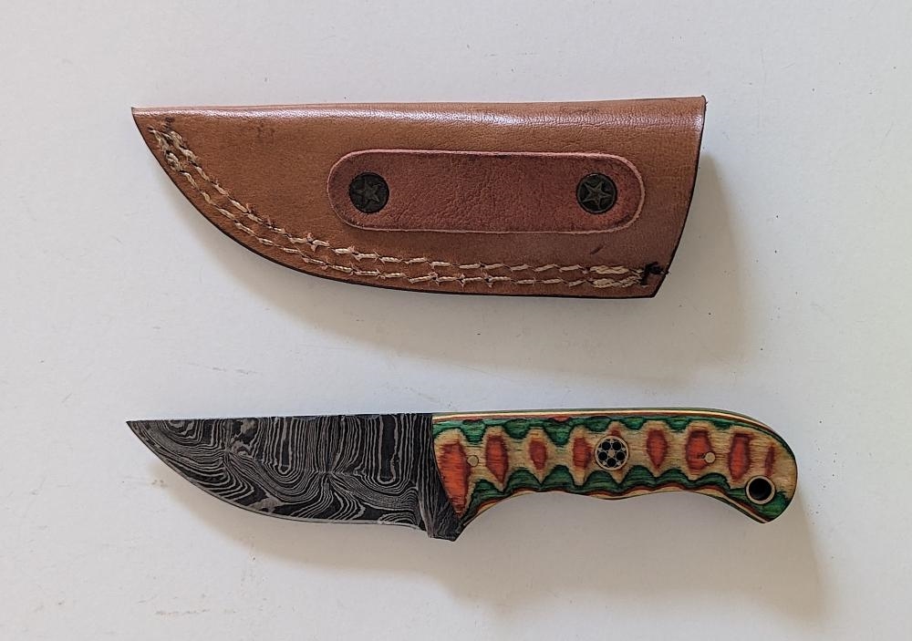 Blade | Handcrafted Heirloom Damaskus Steel Knife 6.5 Long | MutualArt