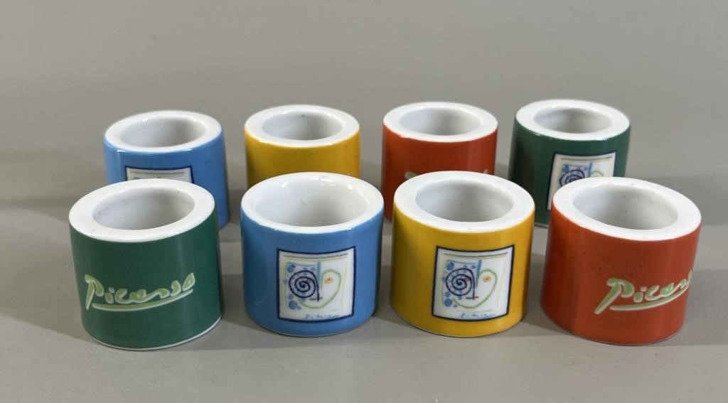 Pablo Picasso | 8 Picasso Napkin Rings | MutualArt