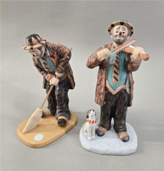 Emmett Kelly | Emmett Kelly Porcelain Clowns figurines | MutualArt