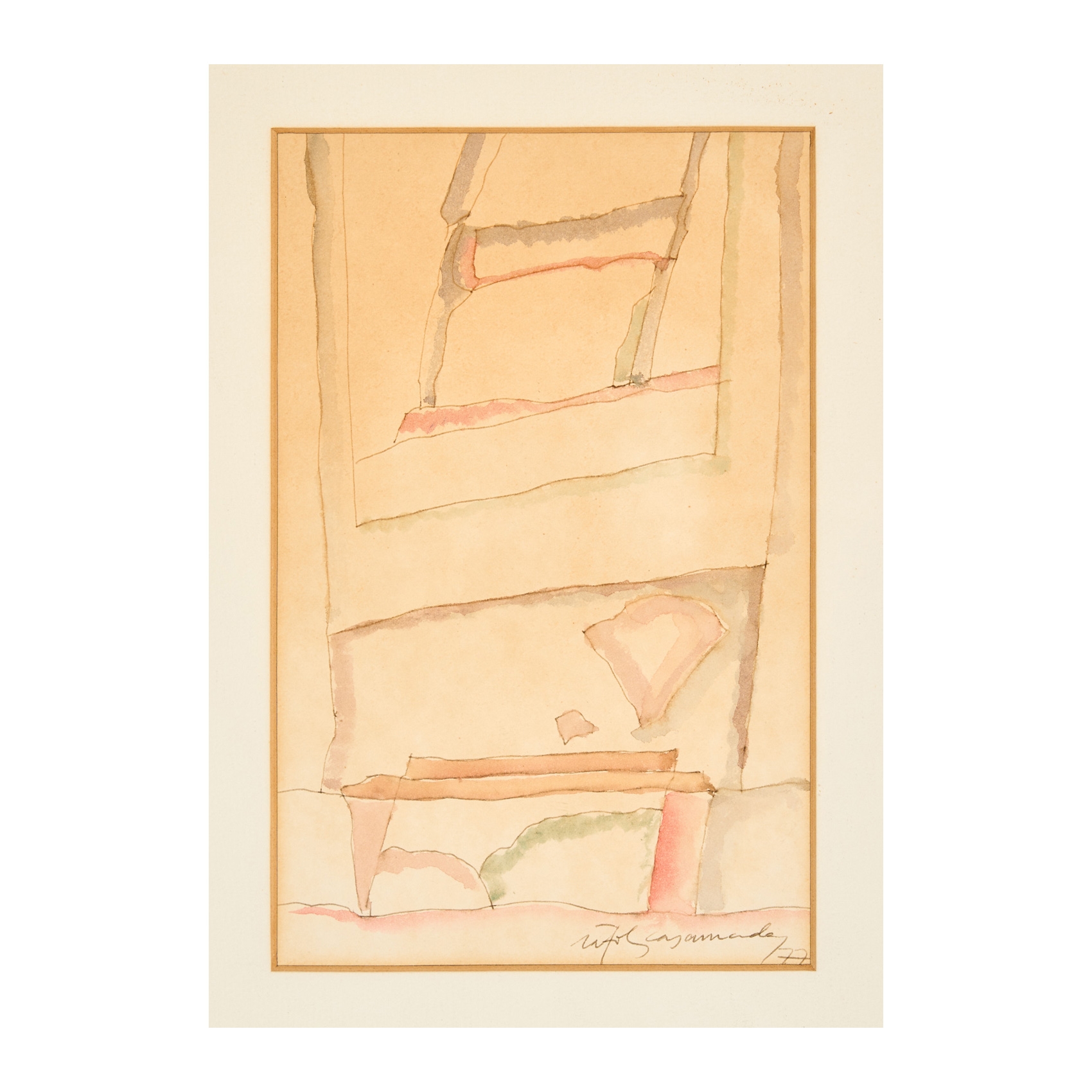 Albert Ráfols-Casamada | Composición arquitectónica (1977) | MutualArt