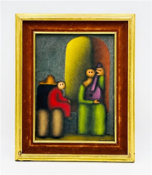 Jesus Leuus | Oil on Masonite Painting by Jesus Mariano Leuus (Mexican ...
