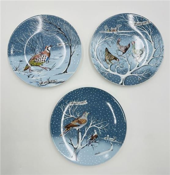 Remy Hetreau | Remy Hetreau Plates by Haviland for Limoges -Twelve Days ...