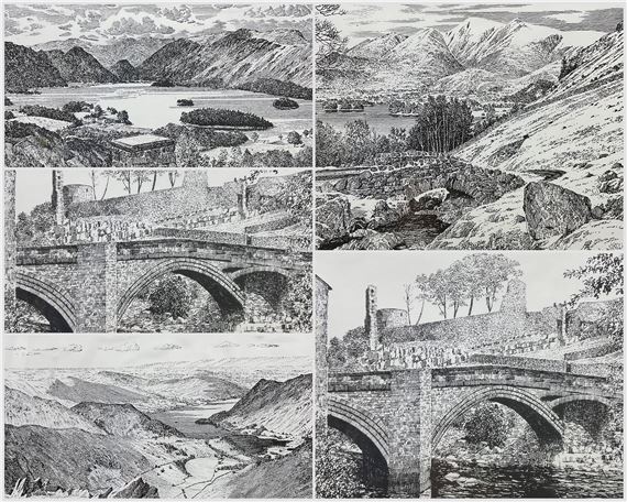 Alfred Wainwright | The Bridge at Barnard Castle' 'Ashness Bridge ...