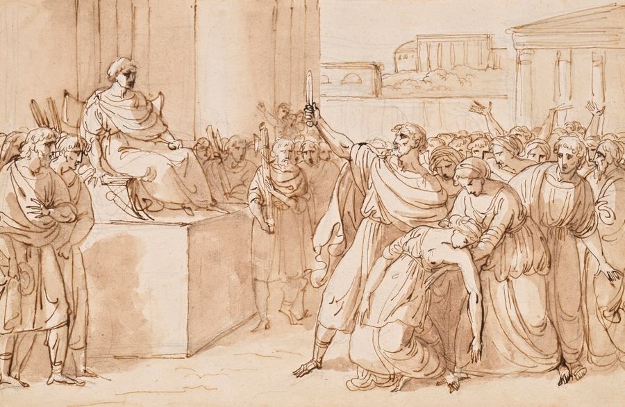 Italian School, 19th Century | 5 - The sacrifice of Virginia by her ...