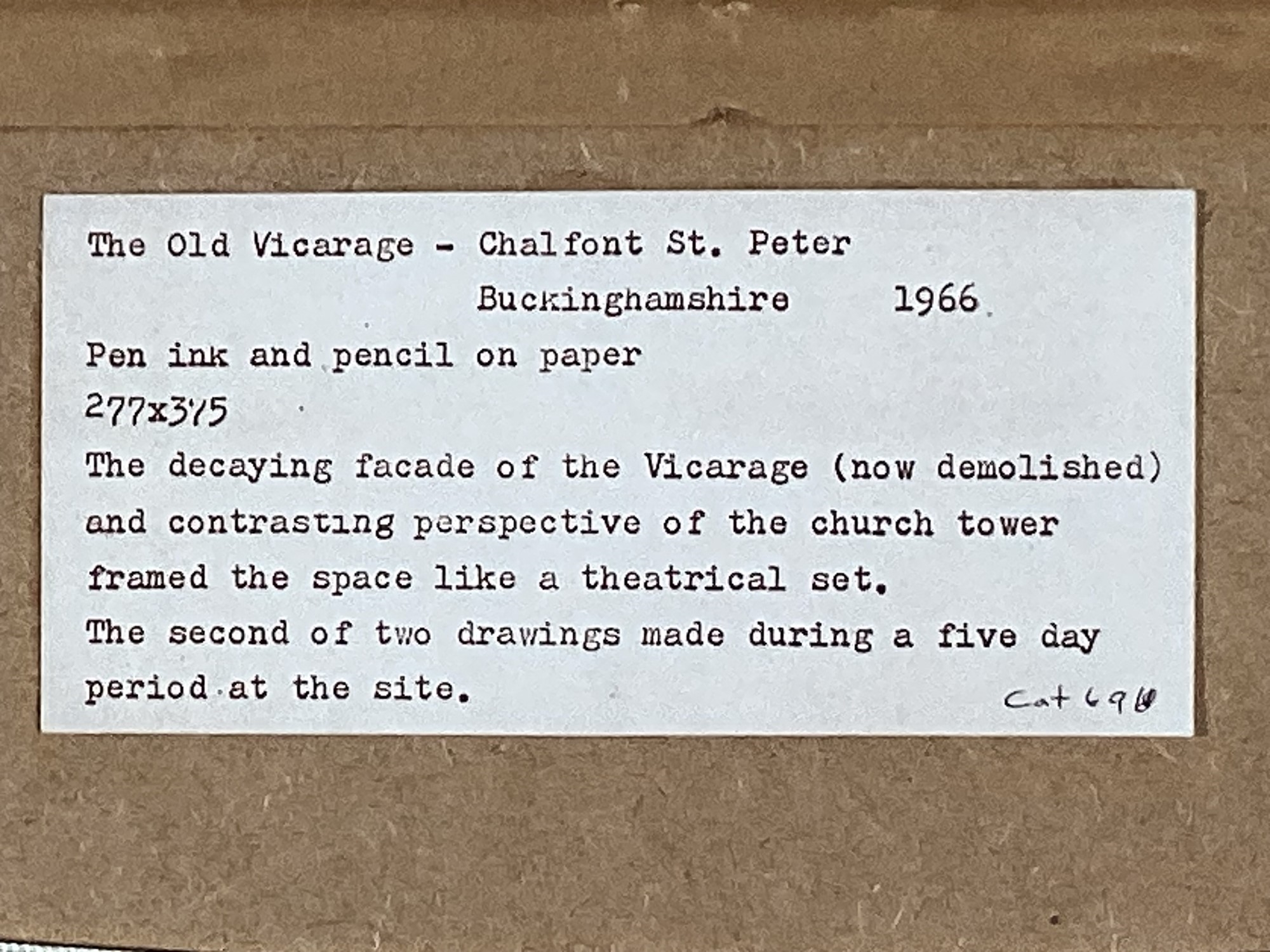Richard Drew | The Old Vicarage (1966) | MutualArt