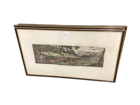 Large | Three large hunting prints - Partridge shooting, pheasant ...