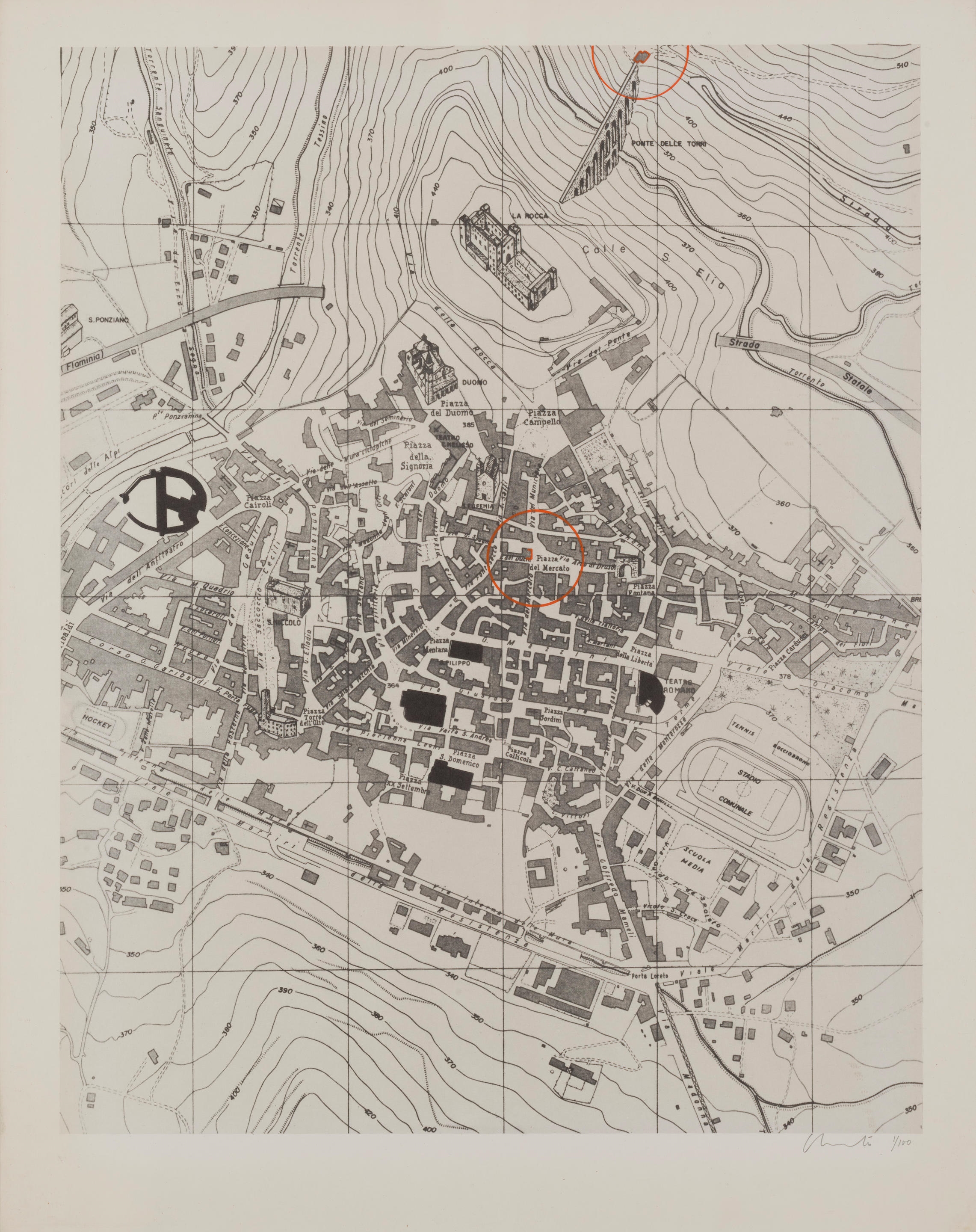 Christo | Packed Fountain and Packed Tower, Spoleto, 1968 (1968 ...