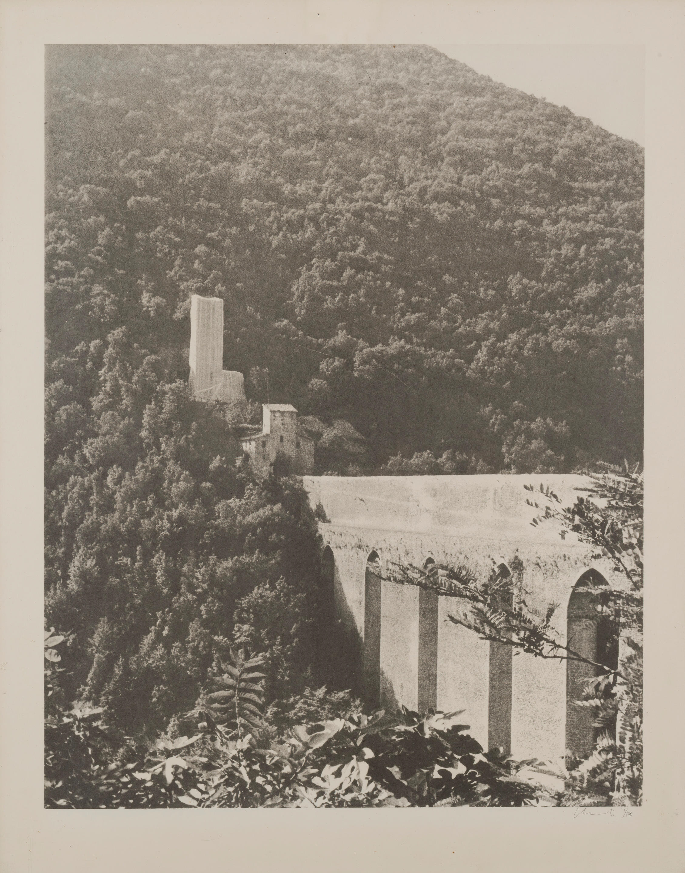 Christo | Packed Fountain and Packed Tower, Spoleto, 1968 (1968 ...