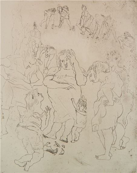 Jules Pascin | Jules Pascin (French, 1885-1930) etching (1929) | MutualArt