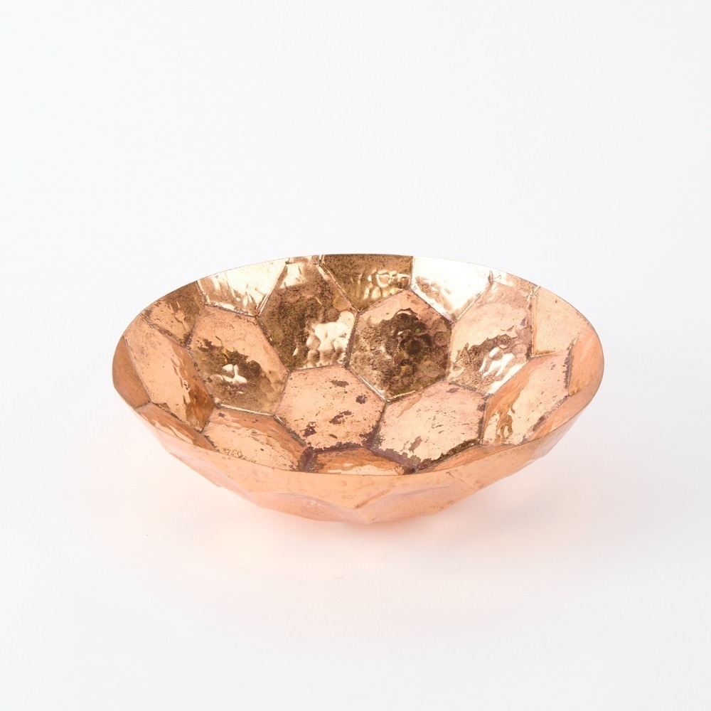 Tom Dixon | A Tom Dixon Hammered Copper Hex Bowl | MutualArt