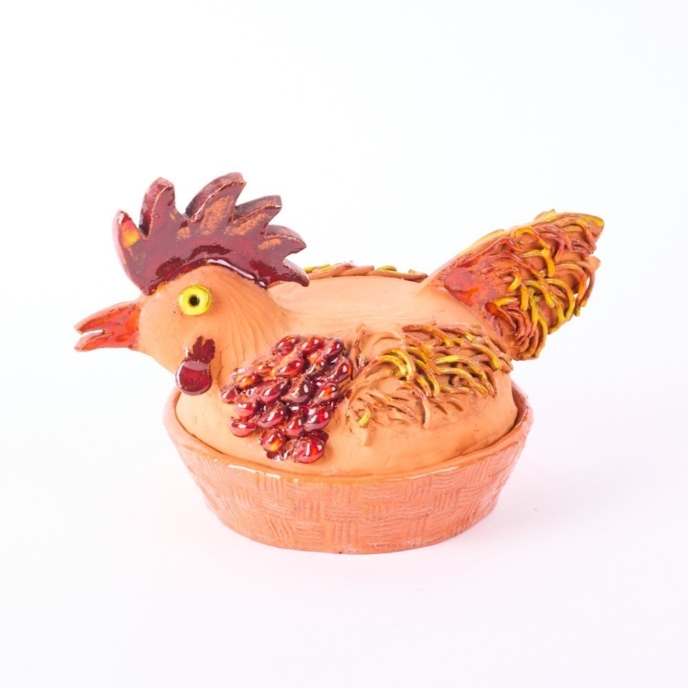 Chicken | A Handmade Crazy Chicken Trinket Box | MutualArt