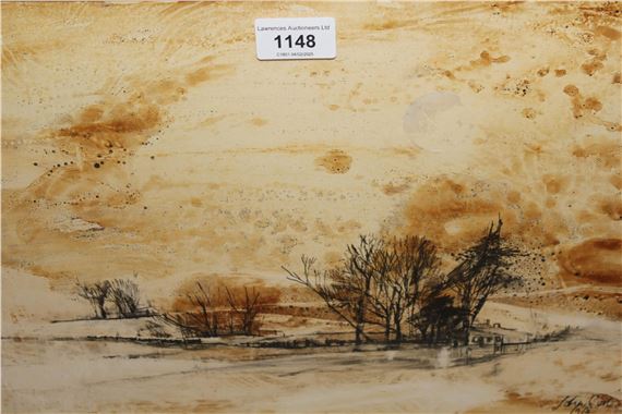 John Cort | two pen and wash landscape scenes (1978) | MutualArt