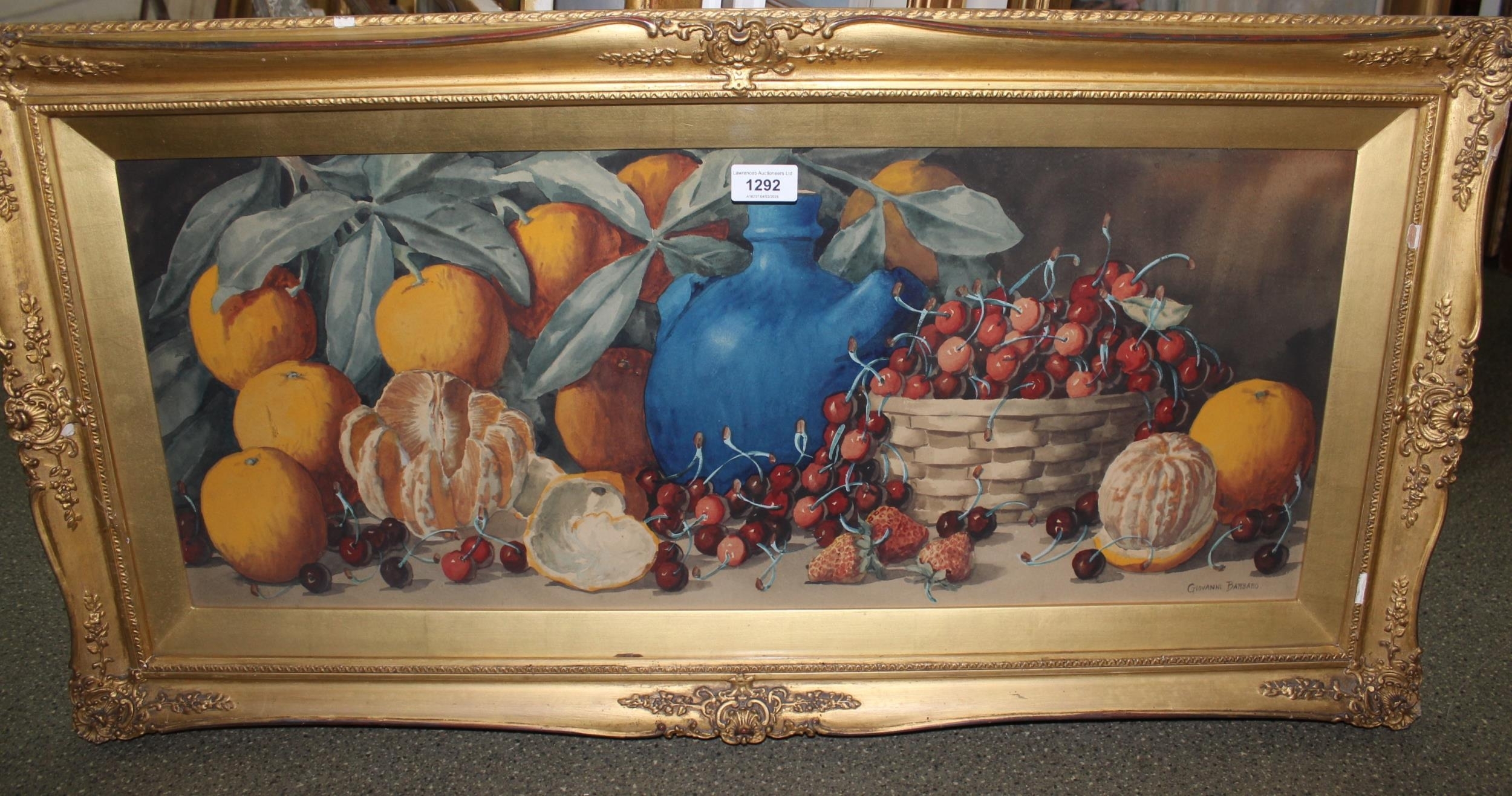Giovanni Barbaro | still life of fruit | MutualArt