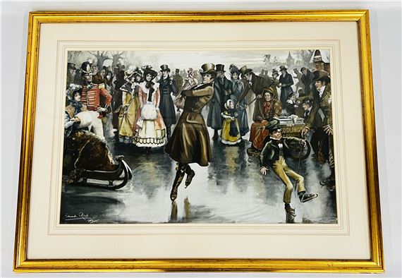 Edward Read | EDWARDIAN SKATING SCENE (1902) | MutualArt