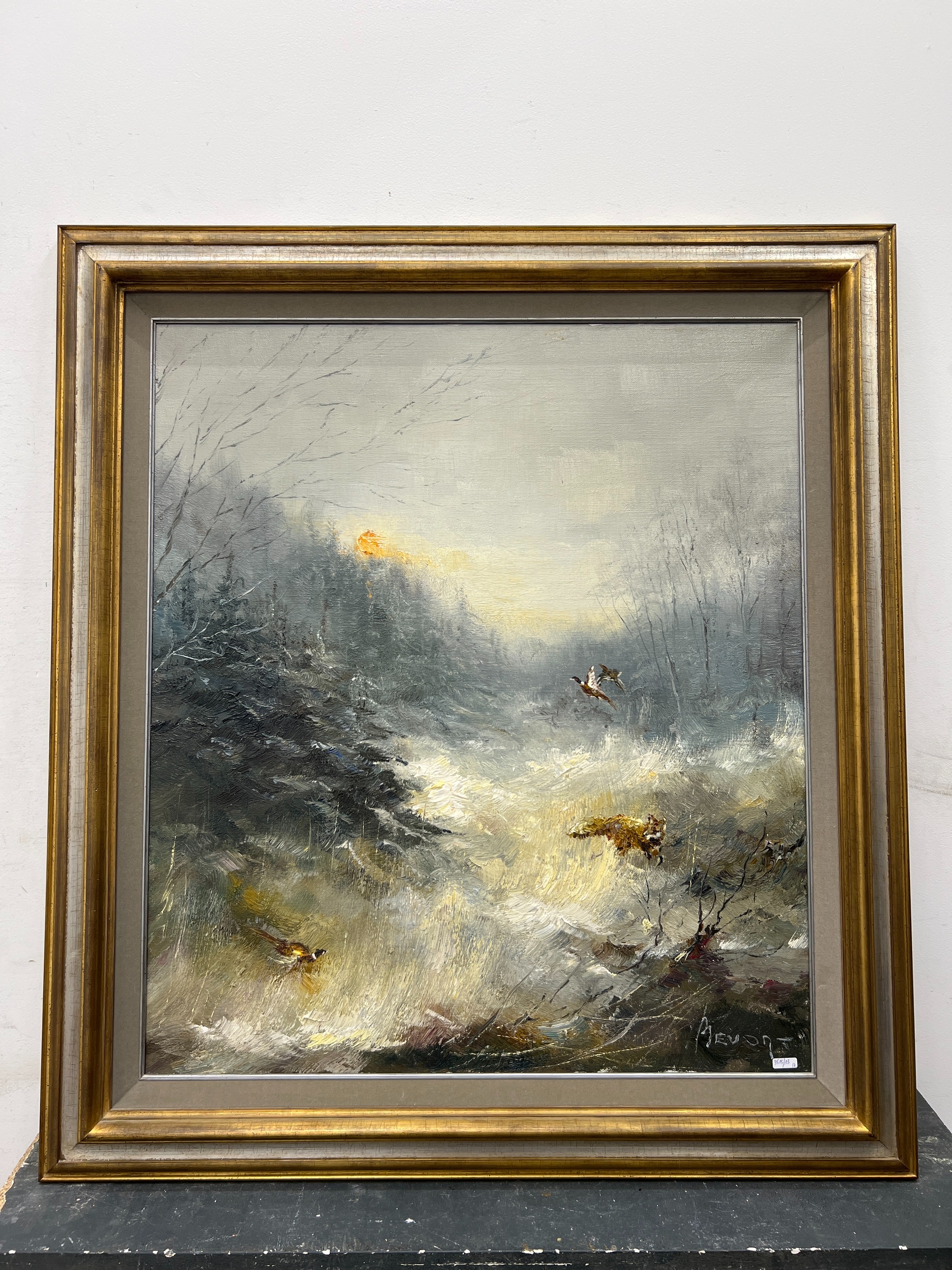 Jan Bévort | 'Scène de chasse de renard en hiver' | MutualArt