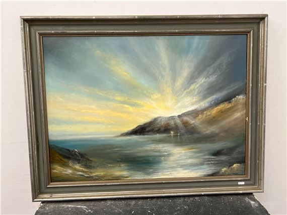 Linou Truffino | Lever du soleil sur le mer | MutualArt