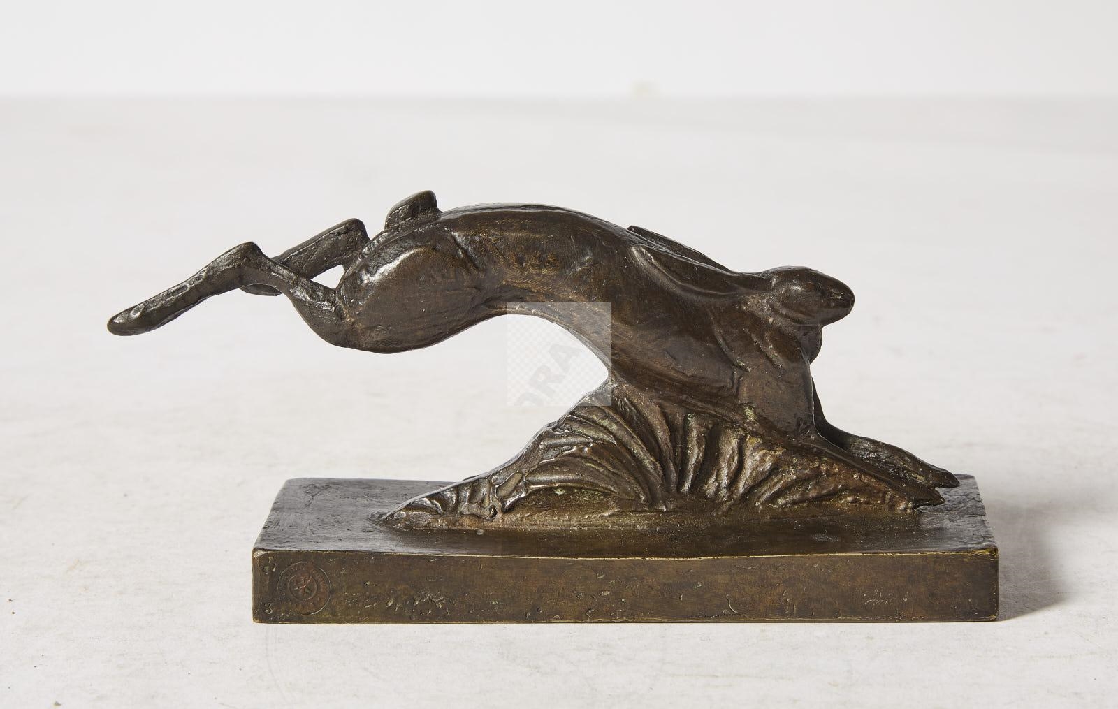 André Vincent Becquerel | Lièvre courant (Circa 1940) | MutualArt