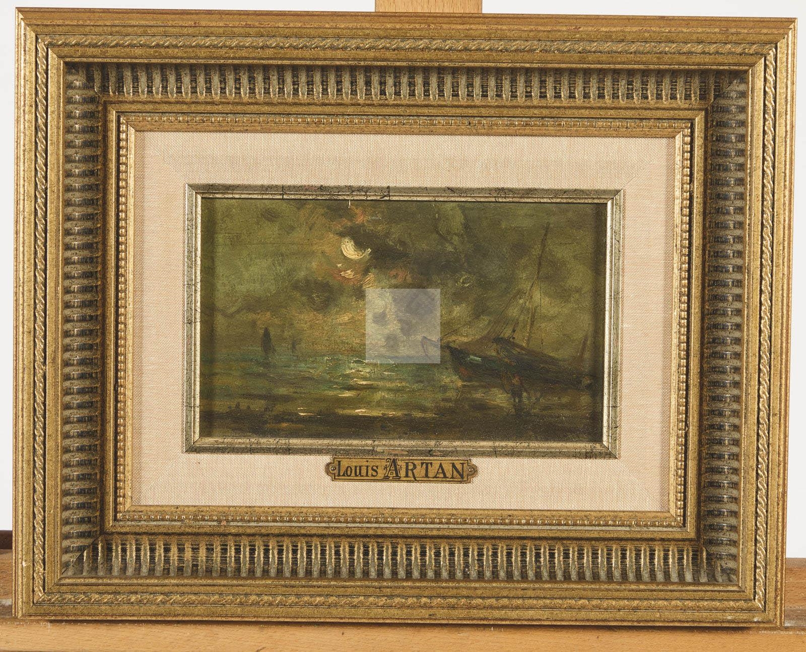 Louis Artan de Saint Martin | Marine au clair de lune | MutualArt