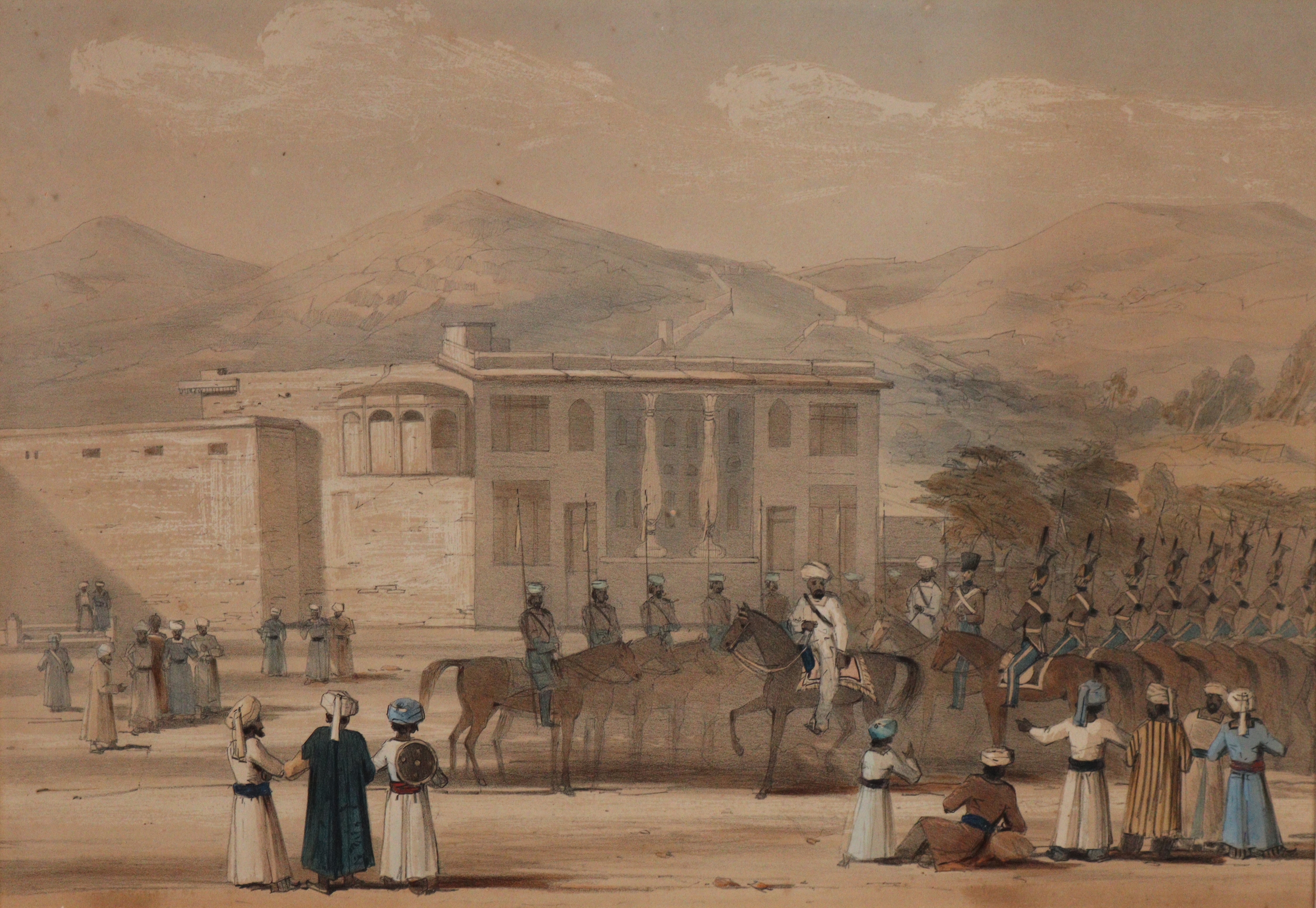 Thomas Wingate | The Entry of Shah Sooja into Cabool & The Prisoners in ...