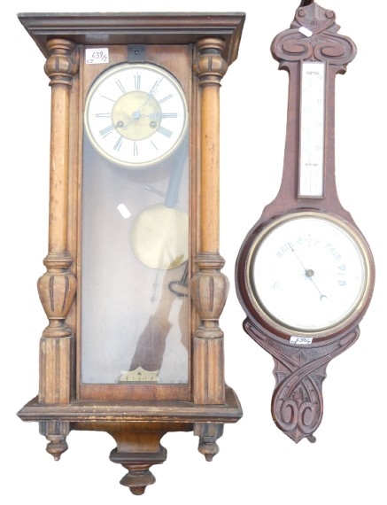 Front | Victorian Vienna Clock with Crossed Arrows makers mark to front ...