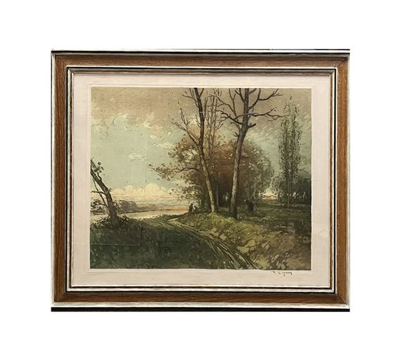 René Ligeron | Paysage de campagne animée | MutualArt