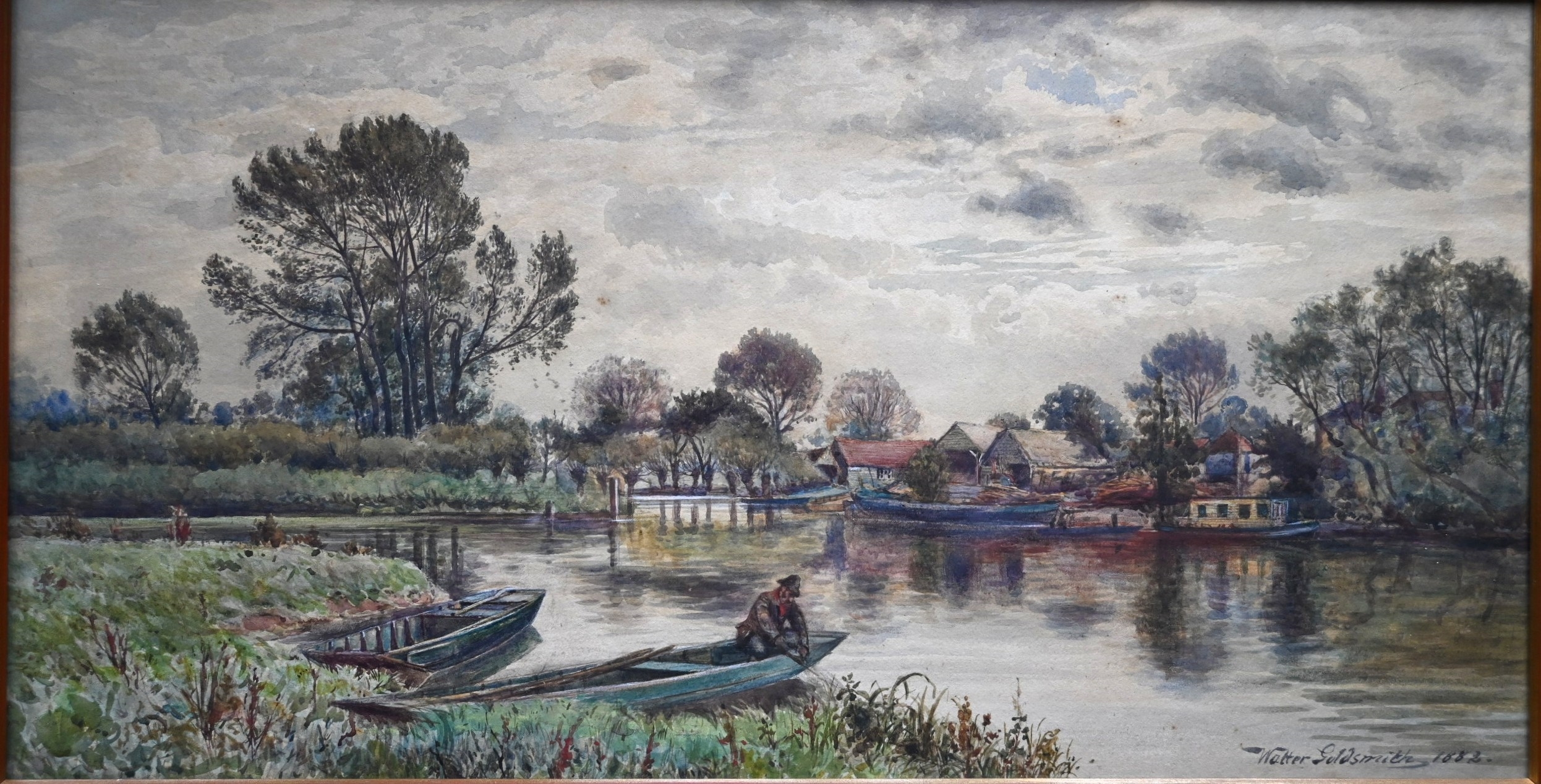 Walter Henry Goldsmith | riverside landscape | MutualArt