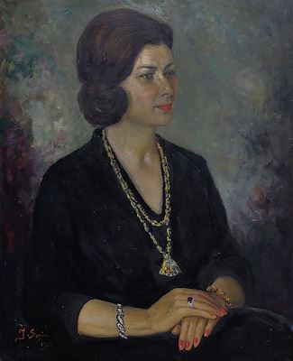 Ibrahim Safi | Portrait of a lady | MutualArt