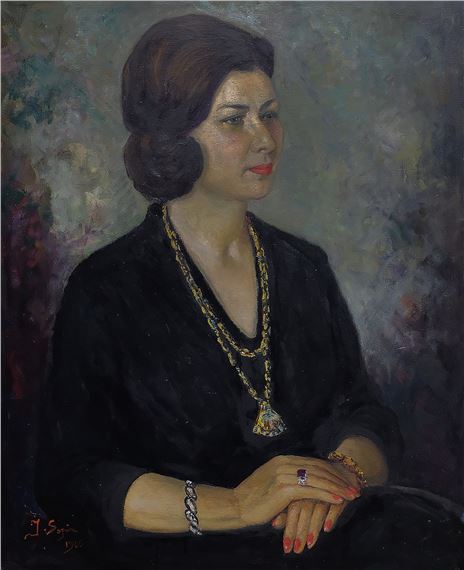 Ibrahim Safi | Portrait of a lady | MutualArt