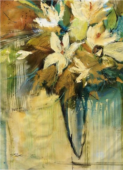 Natasha Barnes | Natasha Barnes Original Painting 30 X 40 Abstract ...