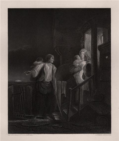 Augustus Wall Callcott | 1800s Augustus Wall Callcott Engraving ...