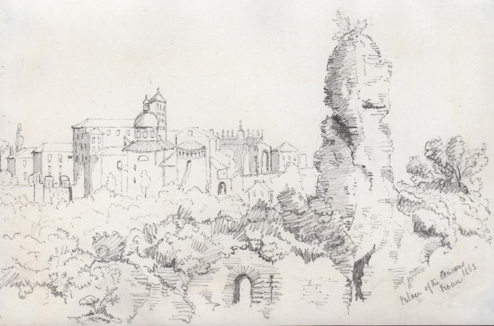 Agnes Buchan-hepburn | 1800's Hepburn Drawing Palace of the Caesars ...