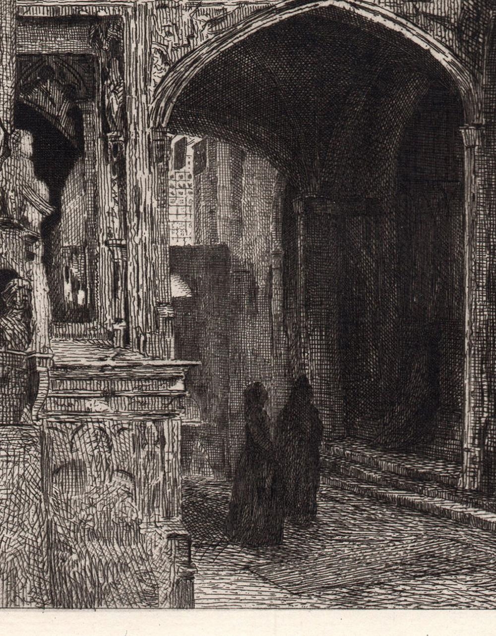 John William Inchbold | John William Inchbold Westminster Abbey etching ...