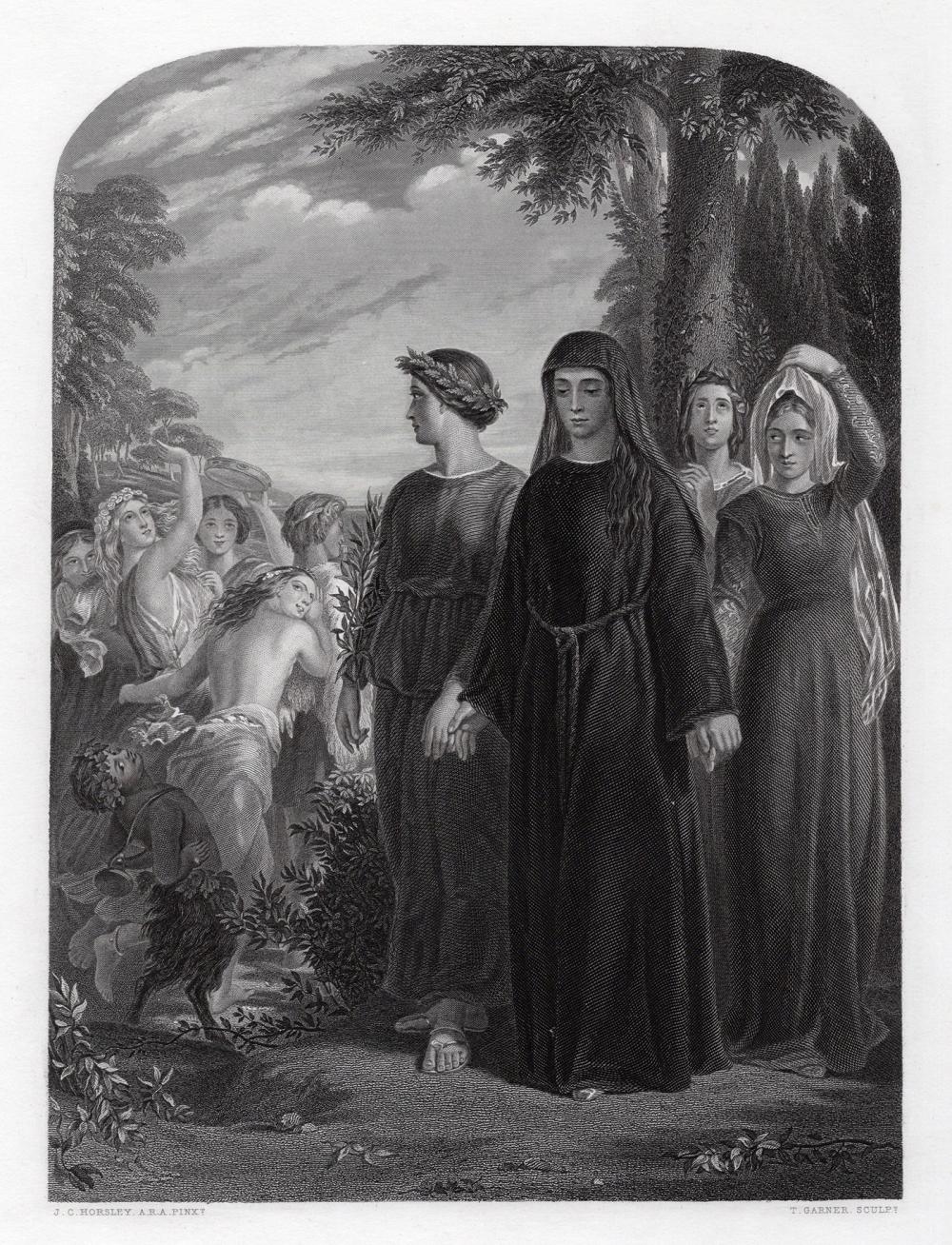 John Calcott Horsley | 1800s John Callcott Horsley Engraving Solitude ...