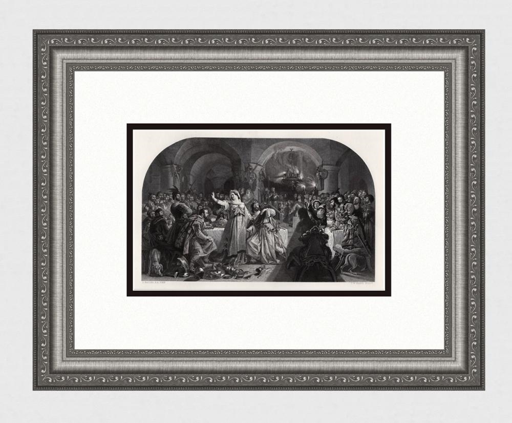 Daniel Maclise | Daniel Maclise 1879 engraving Macbeth signed (1879 ...